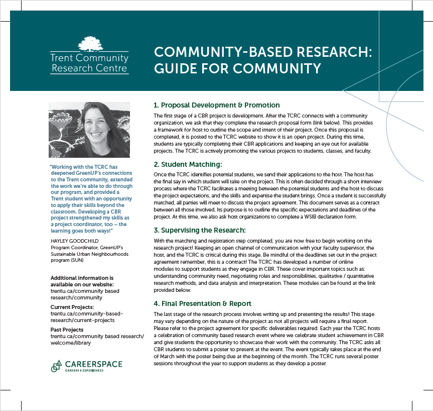 Community - Community-Based Research - Trent University
